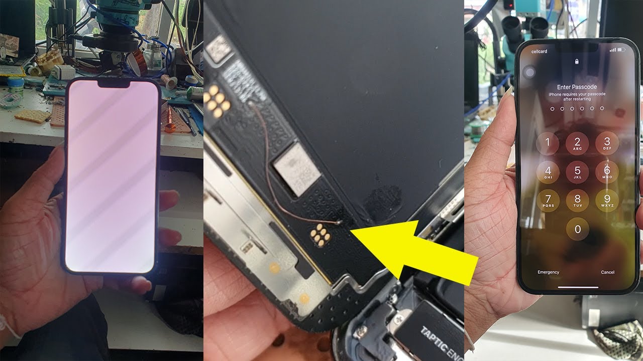 iPhone 13 Pro Max White LCD Solution - YouTube
