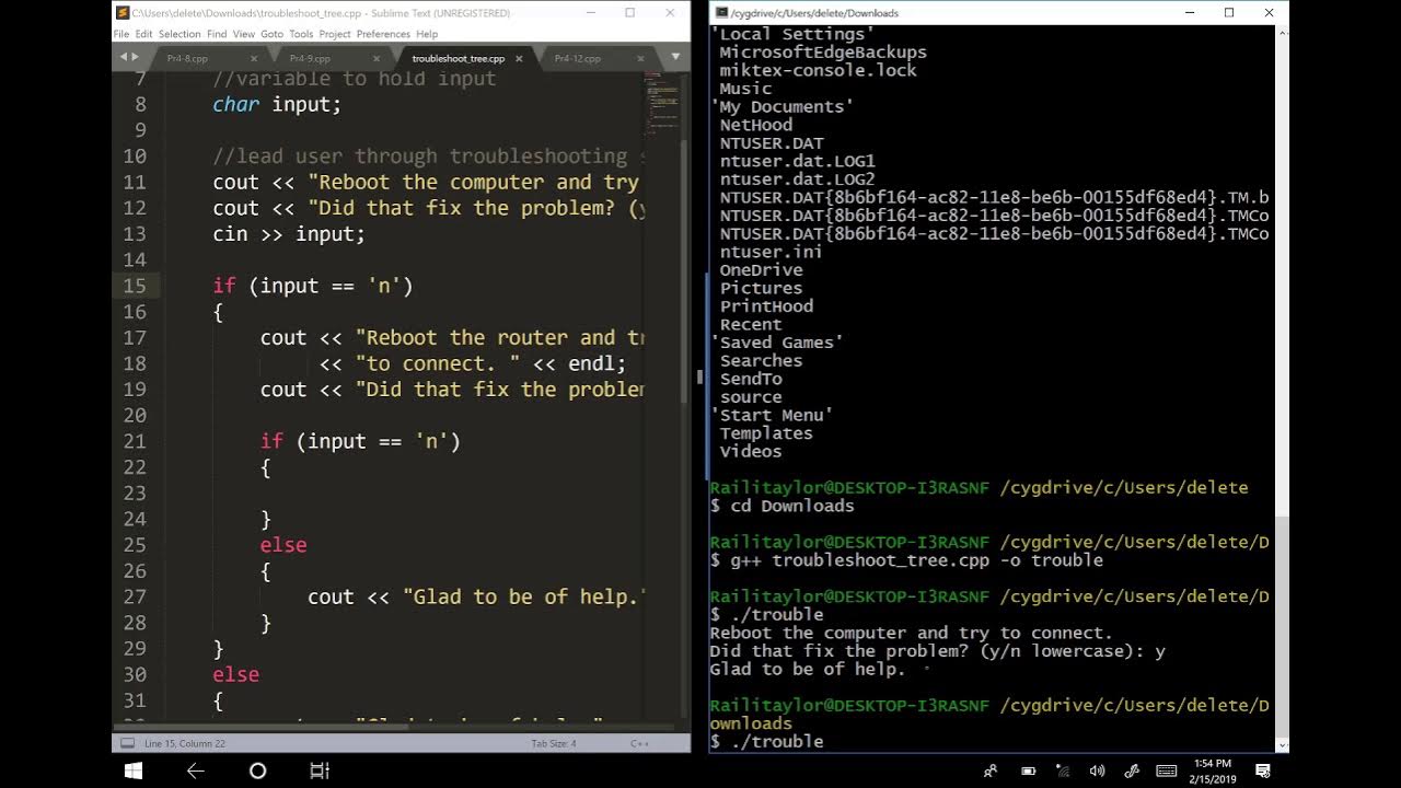 44 - How to write and use if else statements in c++ - YouTube