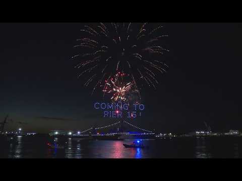 Battleship Texas hosts drone show and fireworks for July 4th
