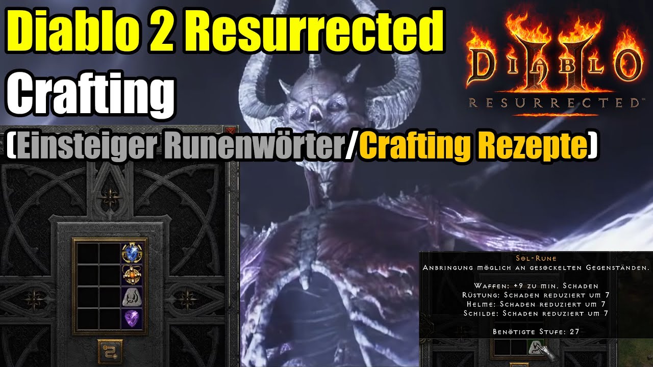 Diablo 2 Resurrected | Crafting | Einsteiger Runenwörter / Crafting ...