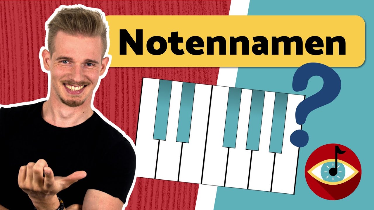 NOTEN lesen lernen - NOTENNAMEN, Liniensystem, Stammtöne & Co - YouTube