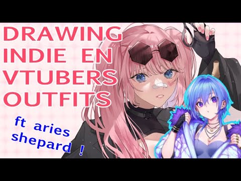[Drawing Outfits Series] Dressing up EN VTuber 'Aries Shepard' ft ...