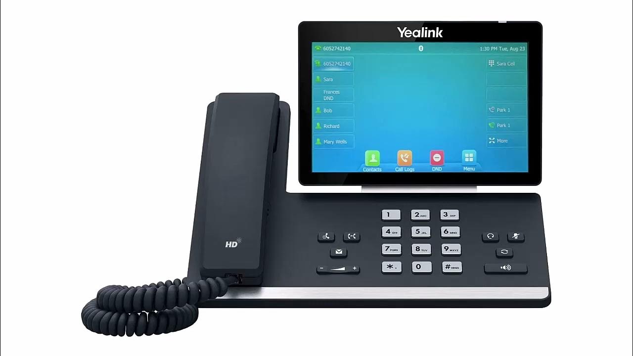 How to Set Up Voicemail – Yealink T54W/T57W - YouTube