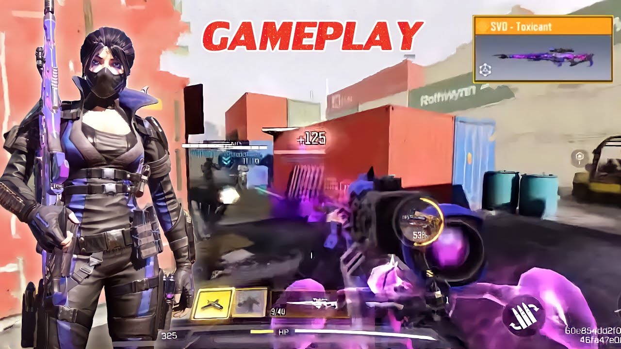 COD MOBILE LEGENDARY SVD - TOXICANT + NYX SKIN GAMEPLAY WITH KILL ...