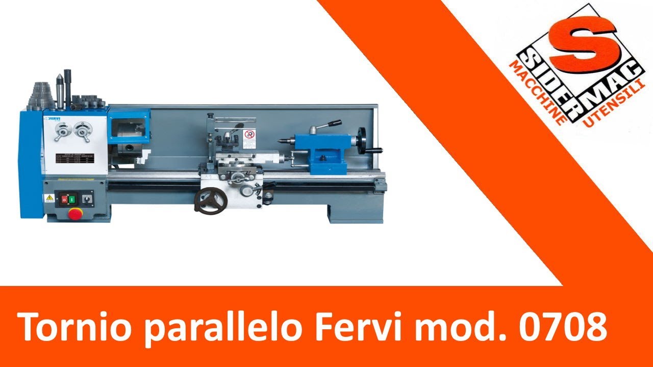 Tornio parallelo Fervi 0708 - YouTube