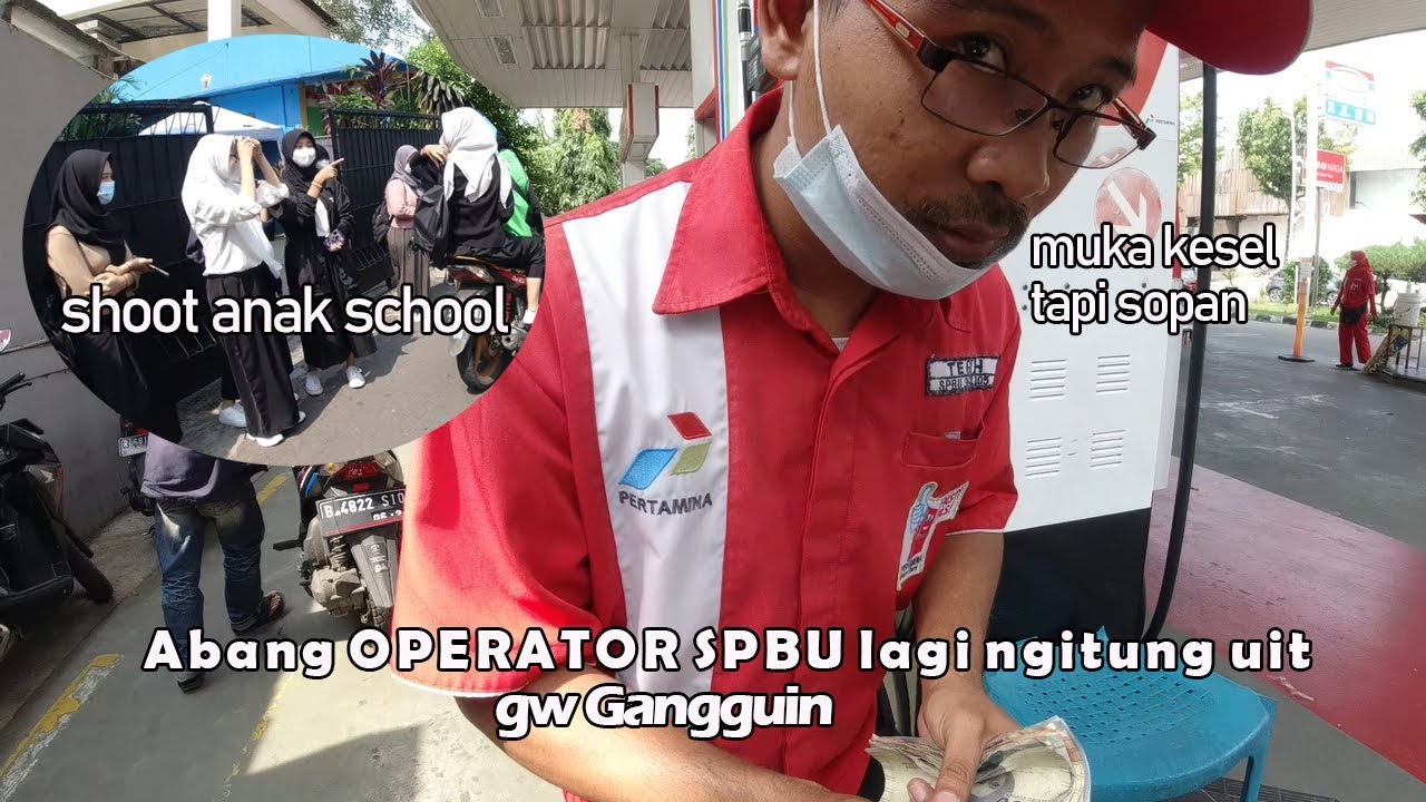 Operator SPBU nya kesel??? sebelum ketempat REPARASI cat motor ...