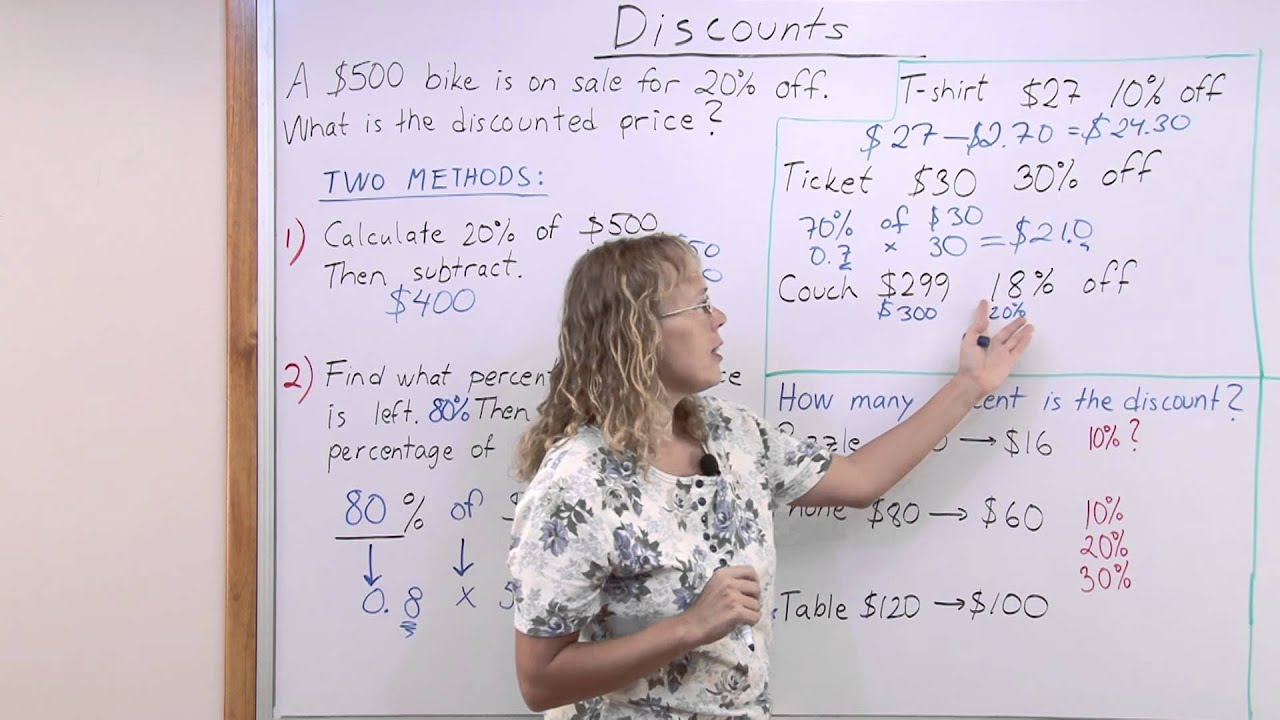 How To Calculate Discounts YouTube