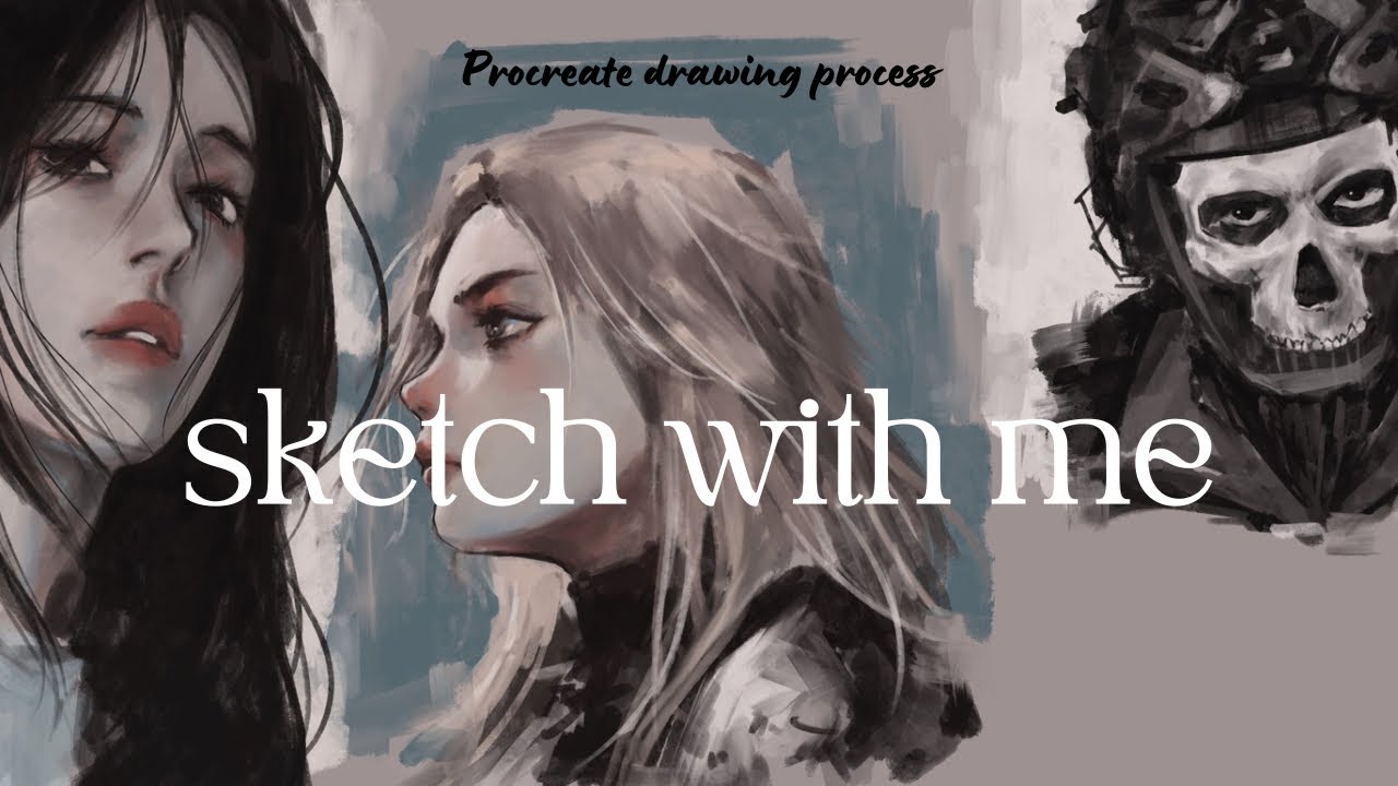 Sketch with me || procreate drawing process - YouTube