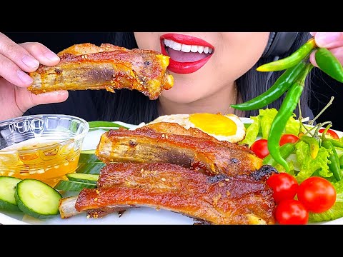 ASMR MAMA PHAN RIBS & SPICY PEPPERS (Satisfying Eating Sounds) MUKBANG | ASMR Phan