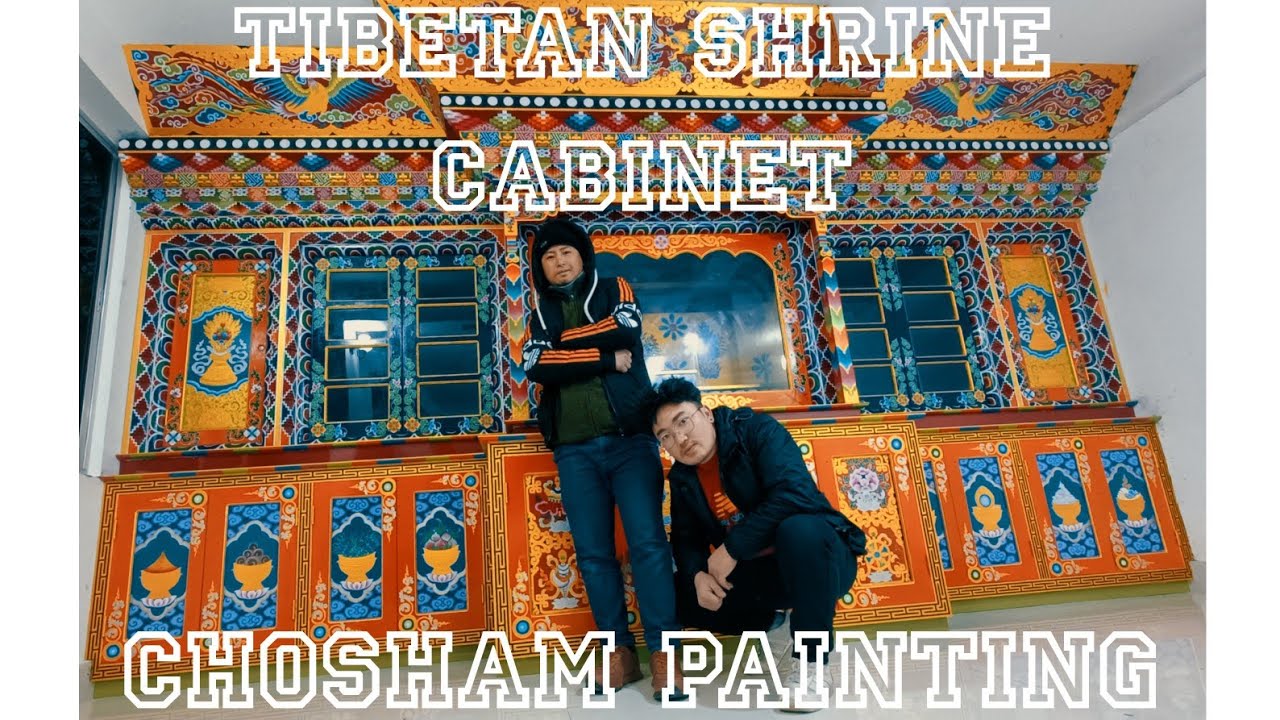 Tibetan Shrine Cabinet (Chosham PAINTING 🖌️ VLOG ) - YouTube