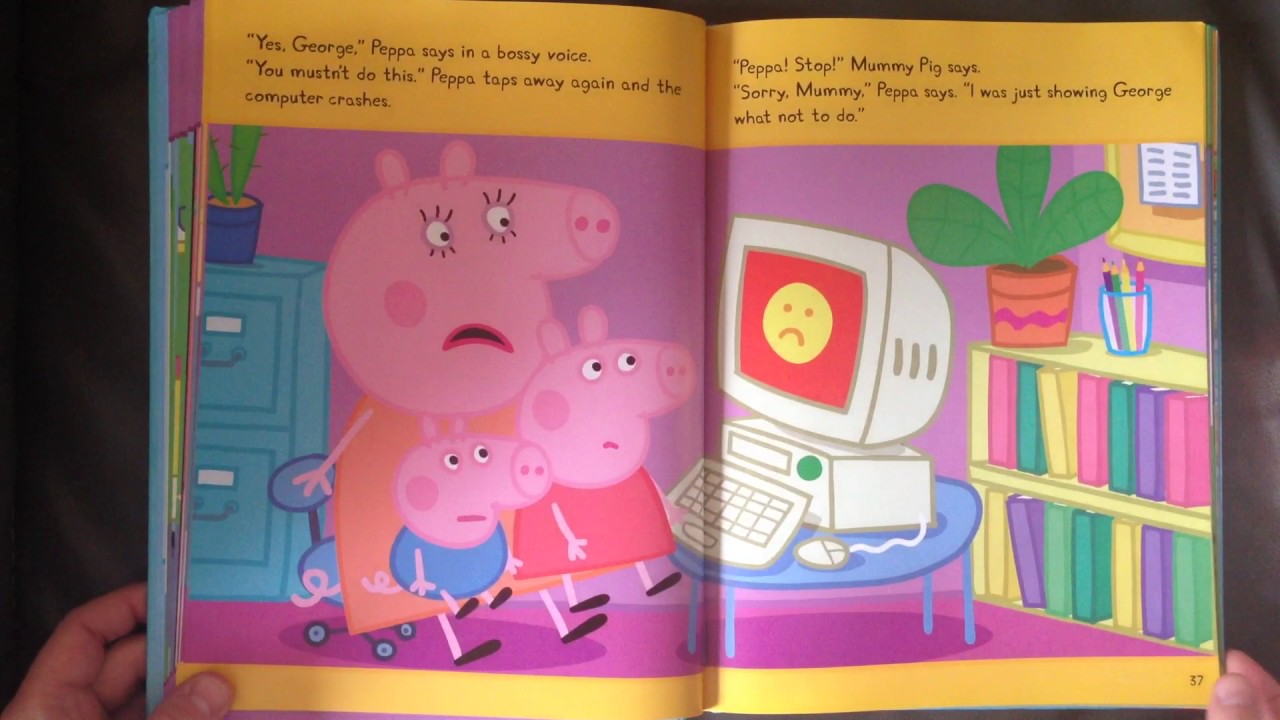 Peppa Pig's Family Computer Book Story Read Aloud for Kids Children ...