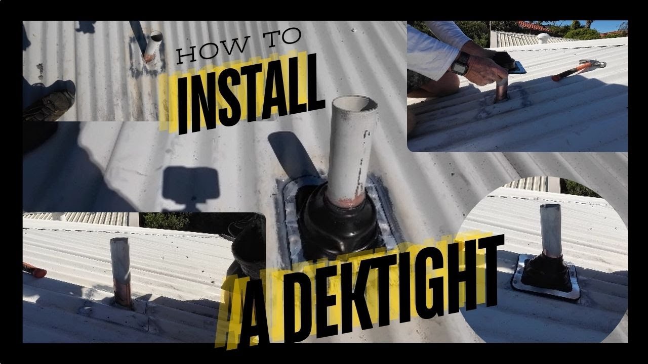 Installing s Dektight or pipe boot is so easy - YouTube