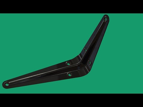 「DESIGN 152」 How to draw SHELF BRACKET by Solidworks - YouTube