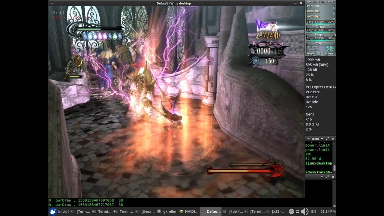 Bayonetta D9VK Test 48fps NVENC x64 + Sound (Core i3 8350K) + Nvidia ...