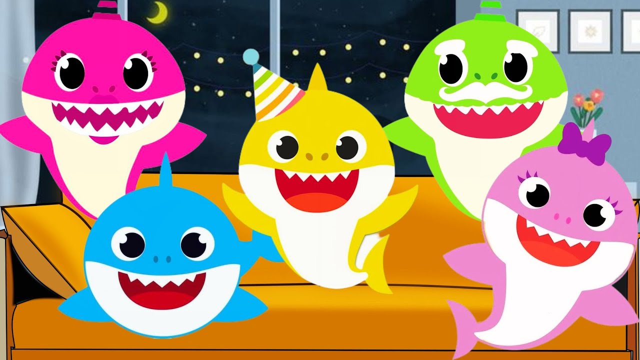 Five Little Baby Sharks | Baby Shark Nursery Rhymes | @KidPreps # ...