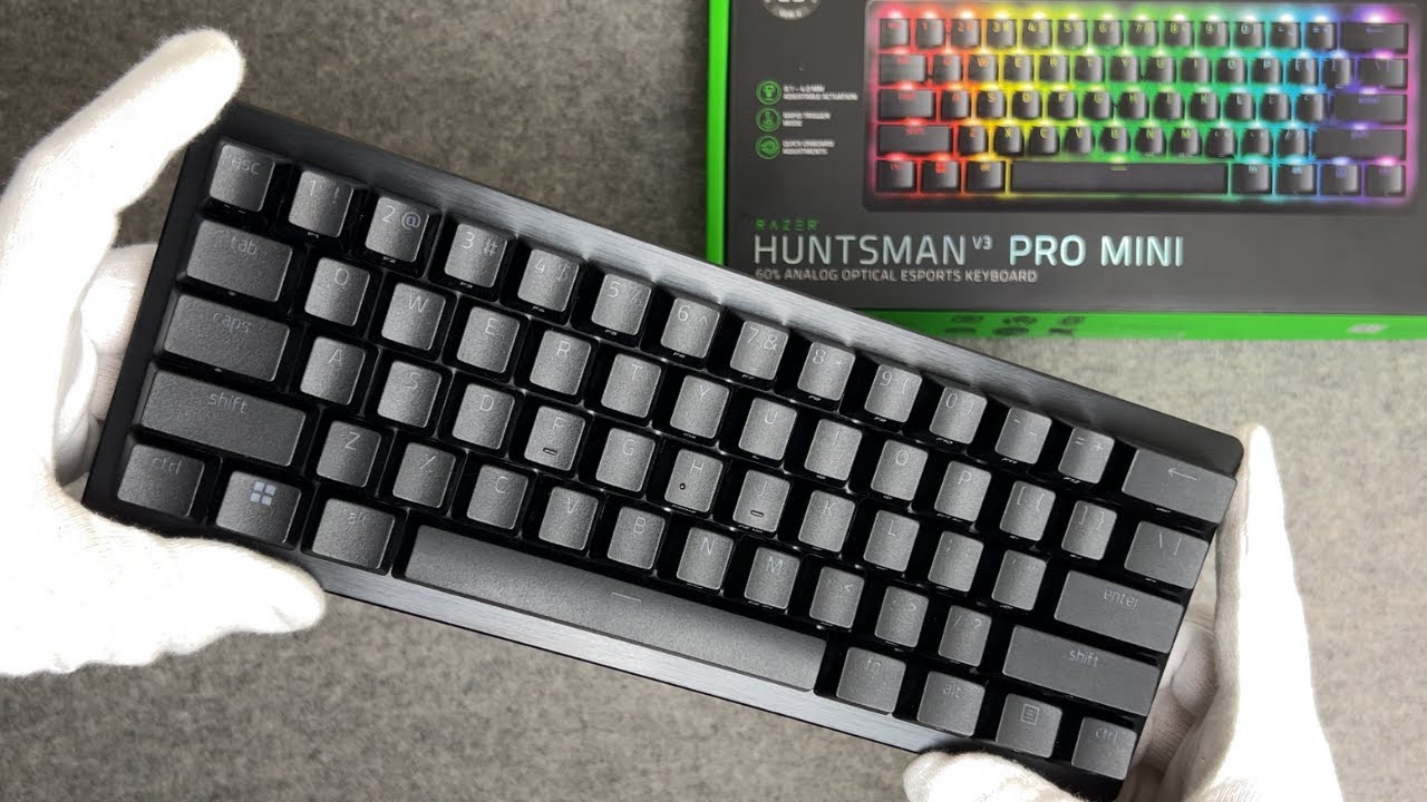 Razer Huntsman v3 Pro Mini Gaming Keyboard Unboxing - Almost Cheating? Wooting Competitor - YouTube