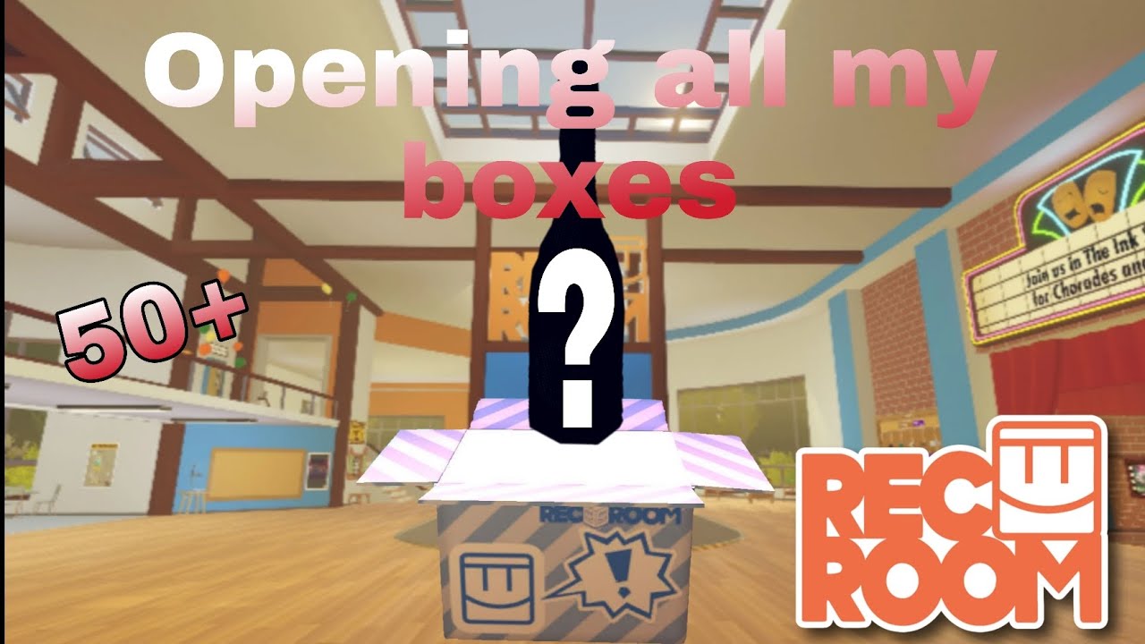 opening 50+ boxes (In Rec-room) - YouTube