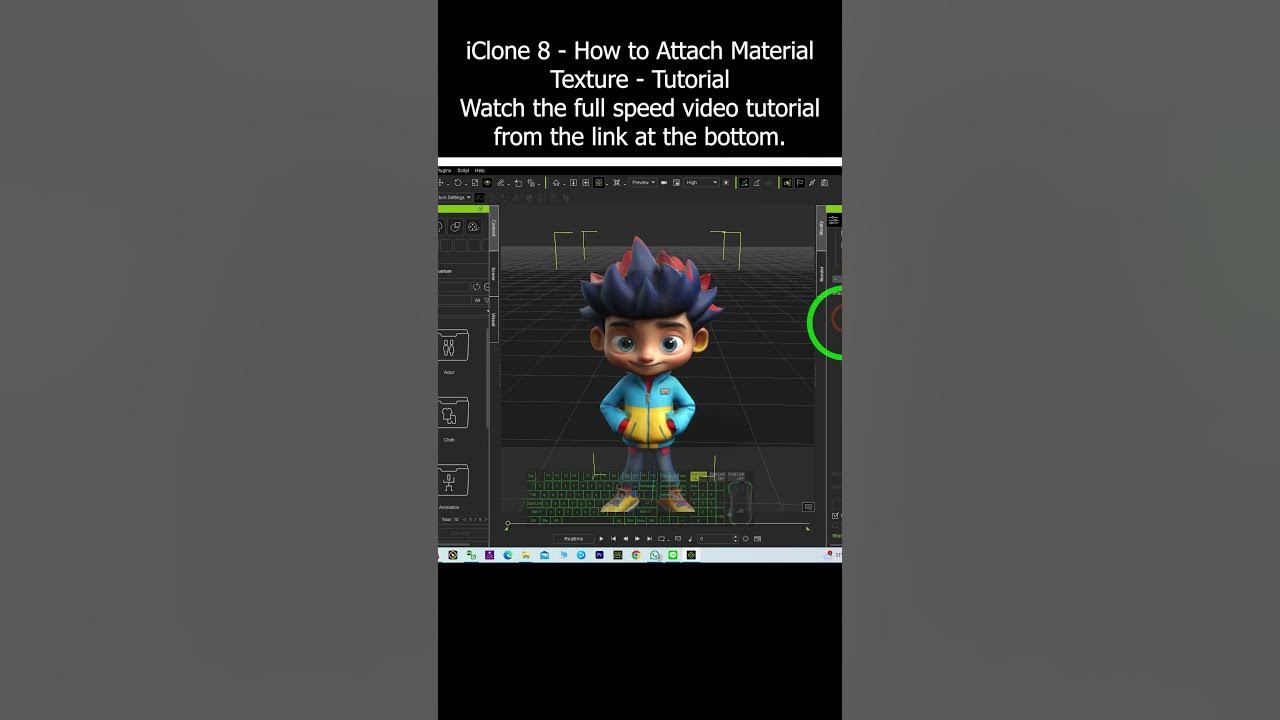 iClone 8 - How to Attach Material Texture - Tutorial #iclone #material #texture #tutorial - YouTube