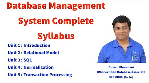 DBMS Complete Syllabus Playlist - YouTube