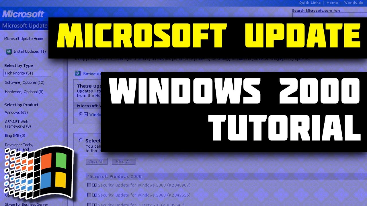 Microsoft Update Still Works in Windows 2000 in 2025! - YouTube