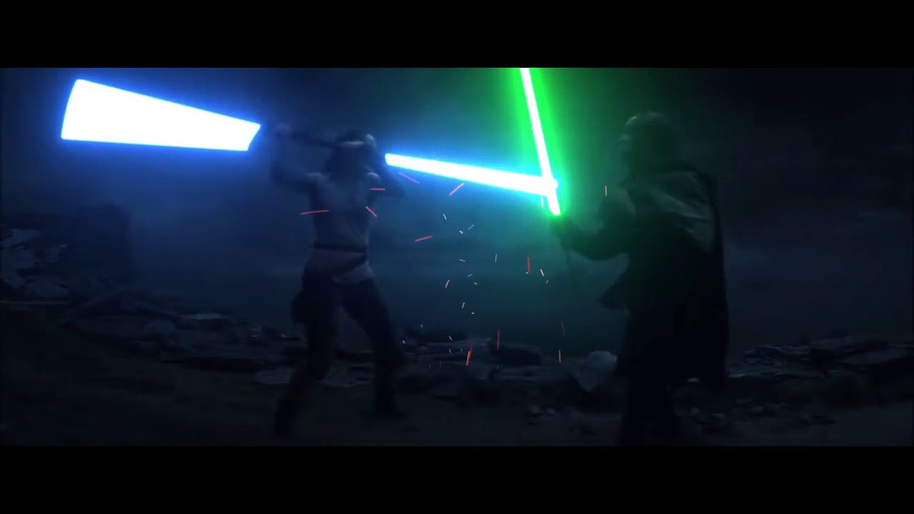 Luke Vs Rey (The Real Jedi Master) Sabers - YouTube