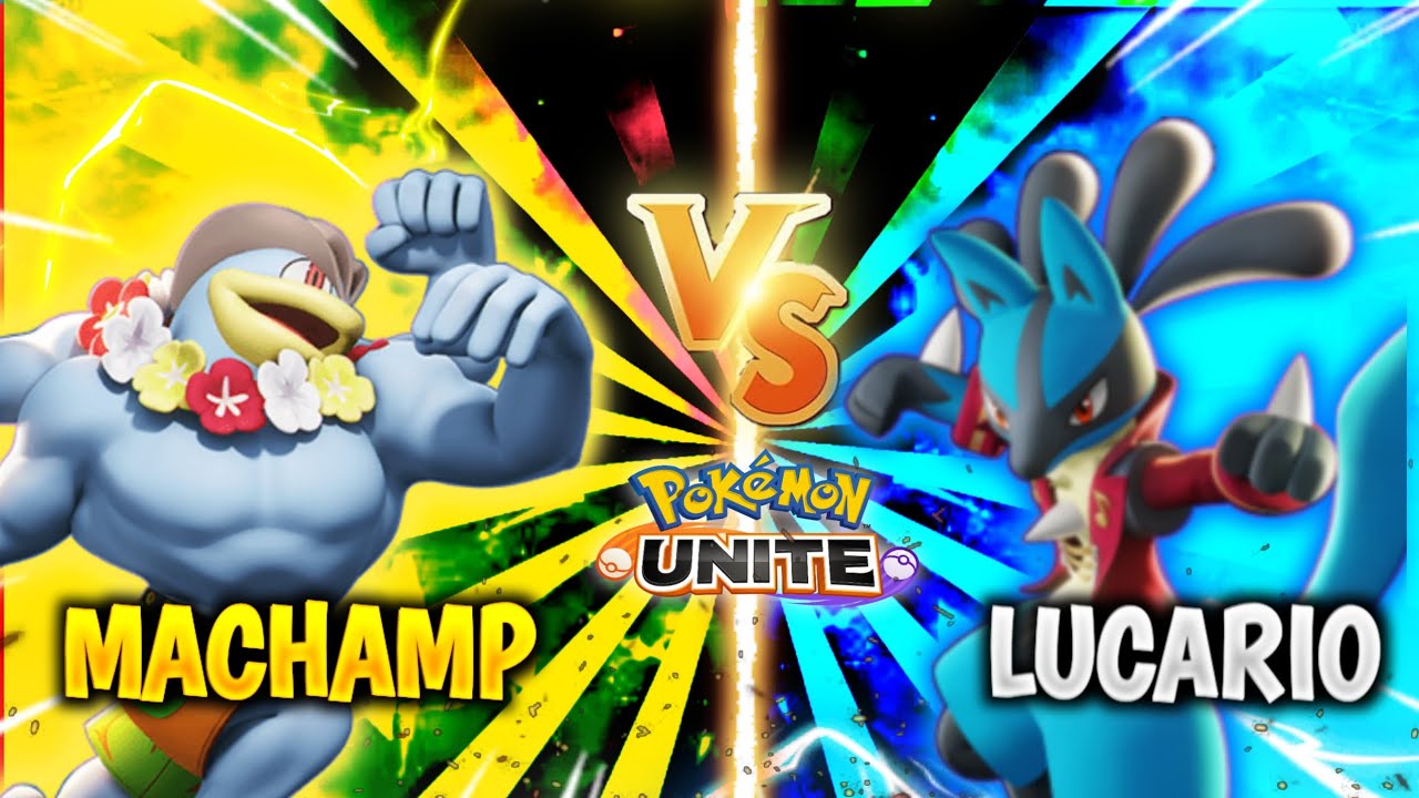 Lucario Vs Machamp In Pokemon Unite|Which Is Better?|Lucario Vs Machamp ...