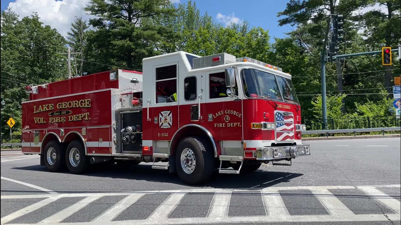 Bay Ridge Fire Car 220 and Lake George Fire Engine 332 Responding - YouTube