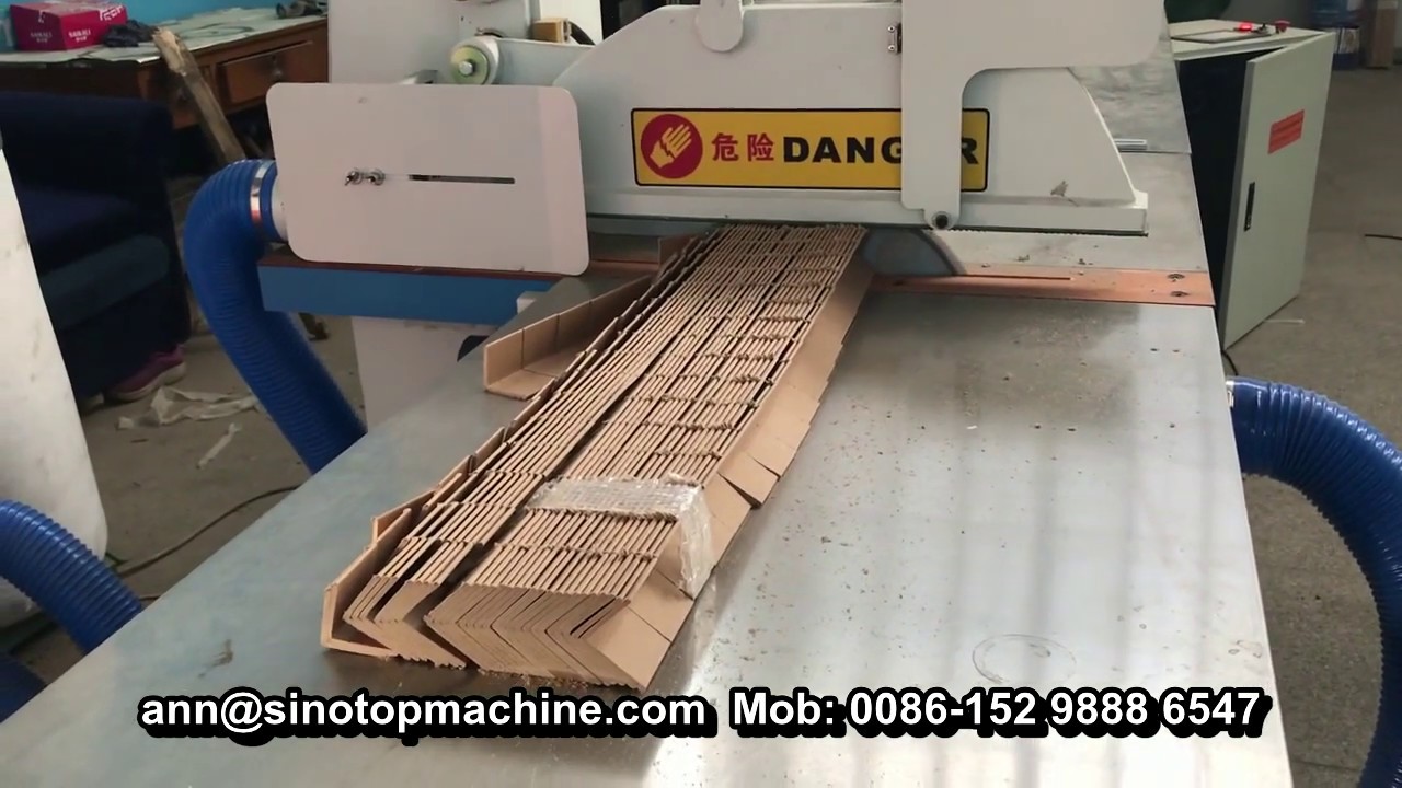 Automatic feeding safe operation paper angle board cutting tool machine ...