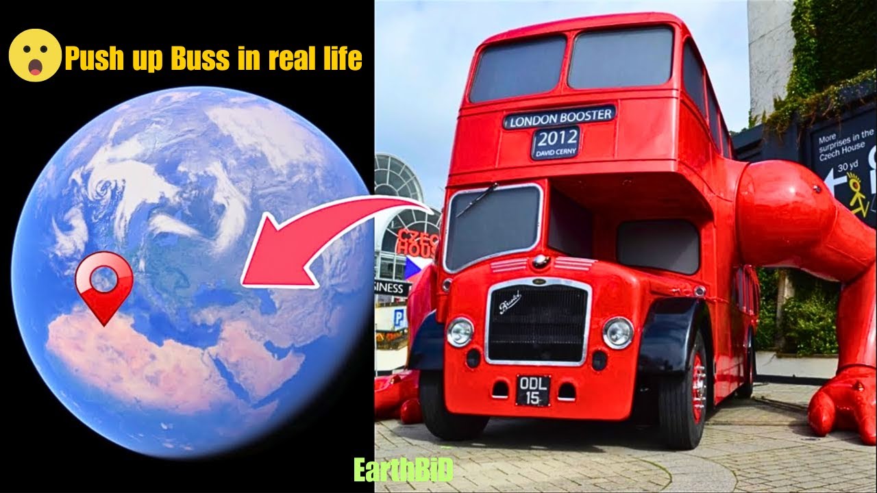 OMG! i found Push up Bus in real life on Google map and google earth ...