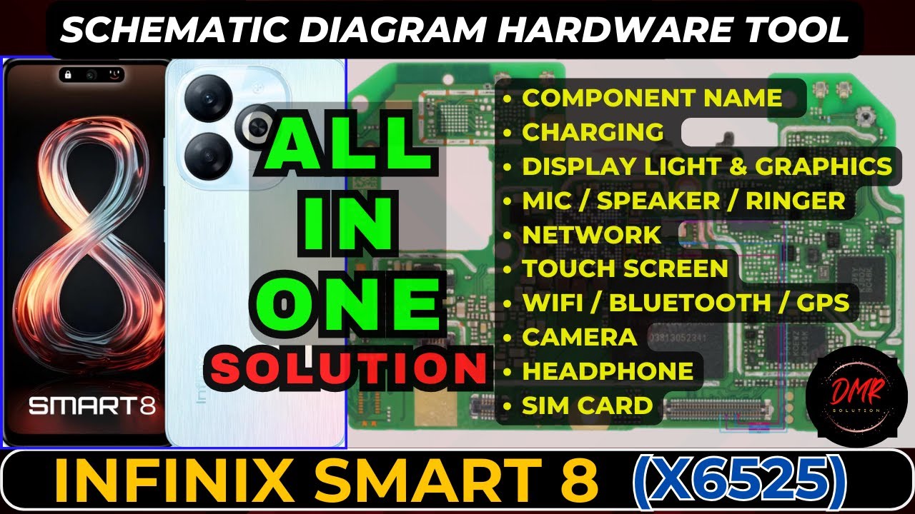 INFINIX SMART 8 (X6525) COMPLETE SCHEMATIC DIAGRAM HARDWARE SOLUTION ...