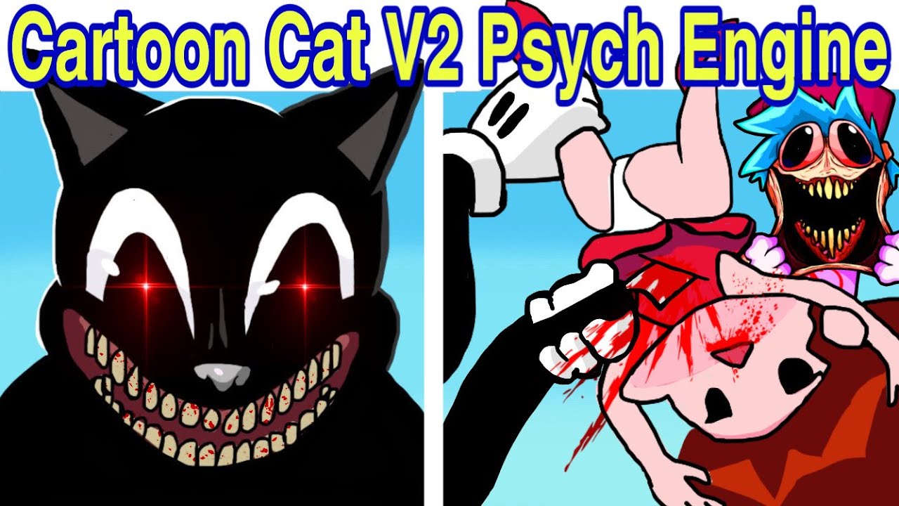 Friday Night Funkin' VS Cartoon Cat V2 Psych Engine Port FULL WEEK ...