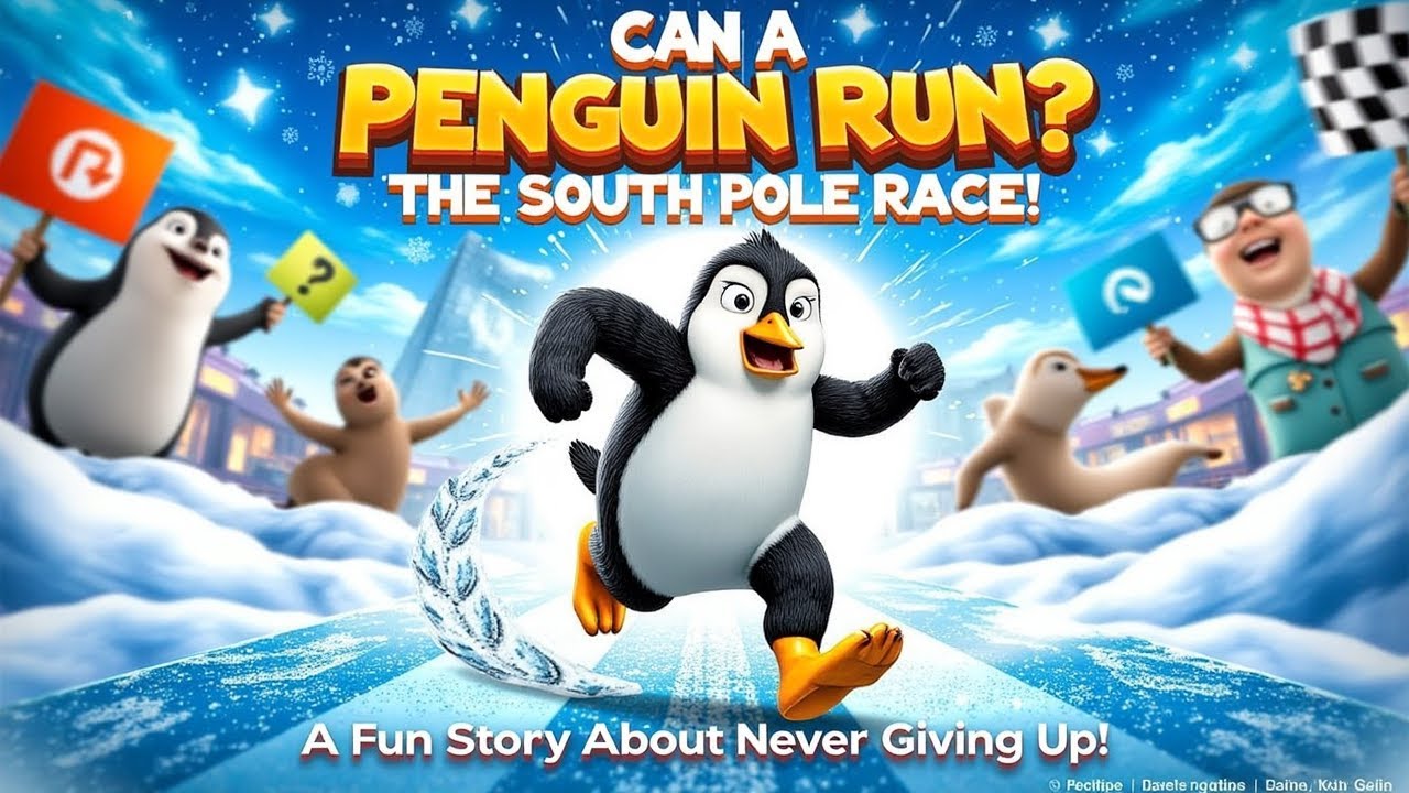 The Running Penguin! Can He Win the Race? - YouTube