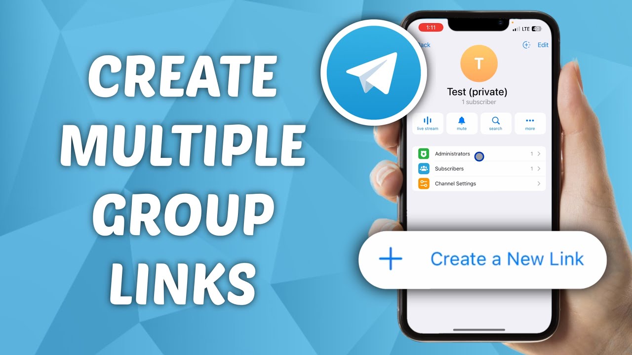 How to Create Multiple Links for A Telegram Group - YouTube