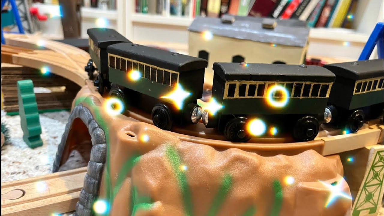 Custom Thomas wooden railway old coaches - YouTube