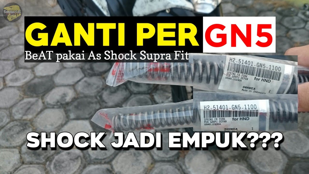 Shock Depan MATIC EMPUK pakai per Shock Grand - YouTube