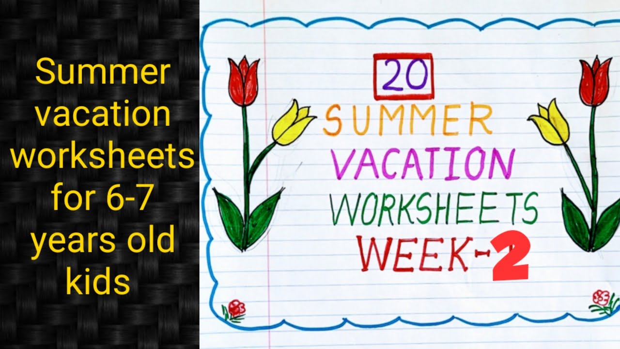Summer vacation worksheets#2 for Grade-1 and Grade-2 kids||English,Math ...