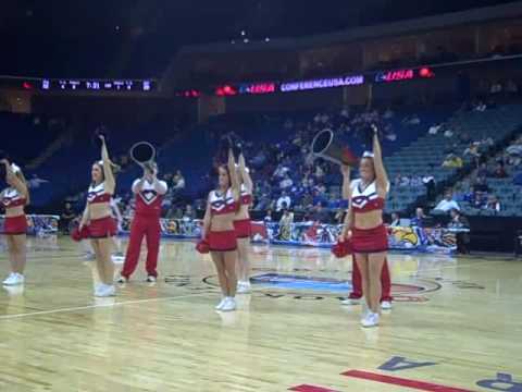 SMU Cheer at 2010 C-USA Basketball Tournament - YouTube