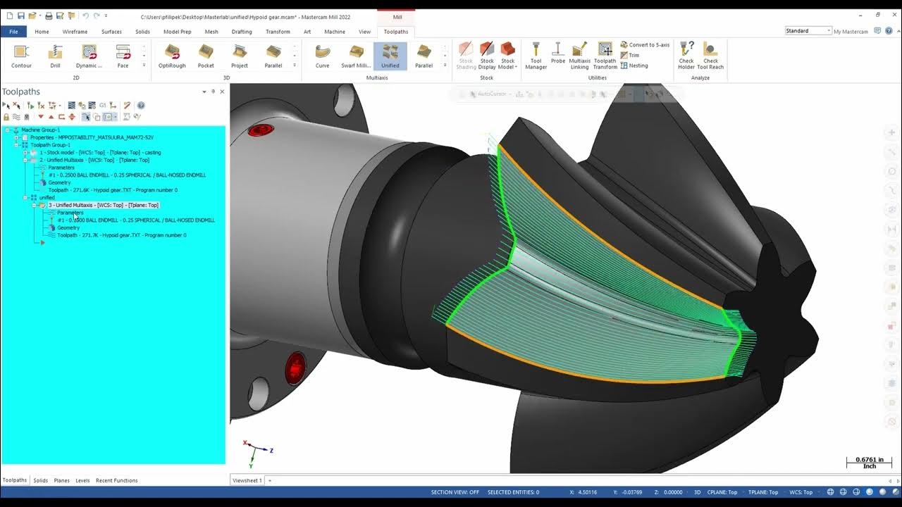 UNIFIED MULTIAXIS with Mastercam 2022 - YouTube