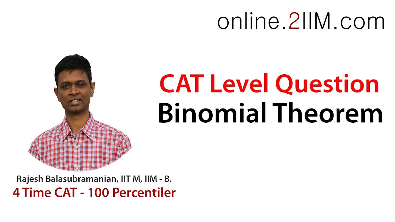 CAT Level Question - Binomial Theorem - YouTube