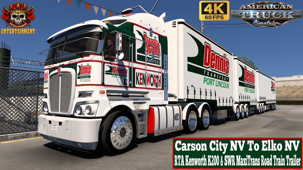 ATS 4K 1.50 | Carson City NV To Elko NV | RTA Kenworth K200 & SWR ...