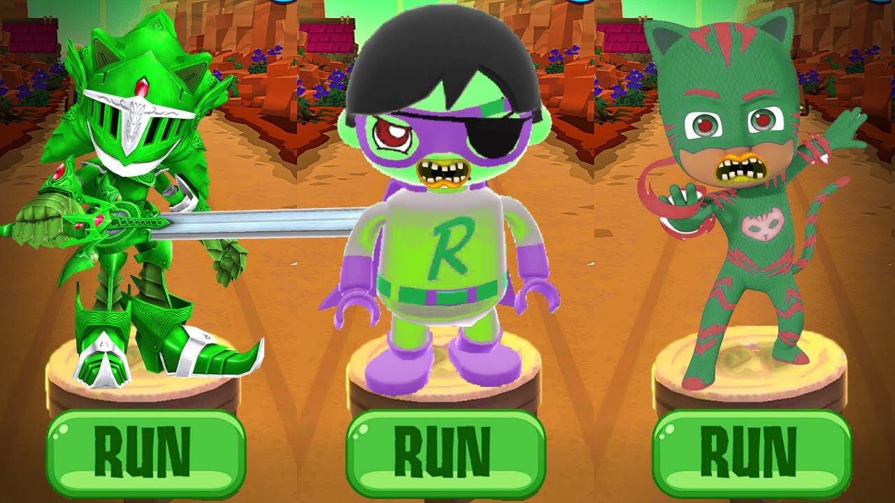 Tag with Zombie Dark Titan vs Zombie Excalibur Sonic vs Zombie PJ Masks ...