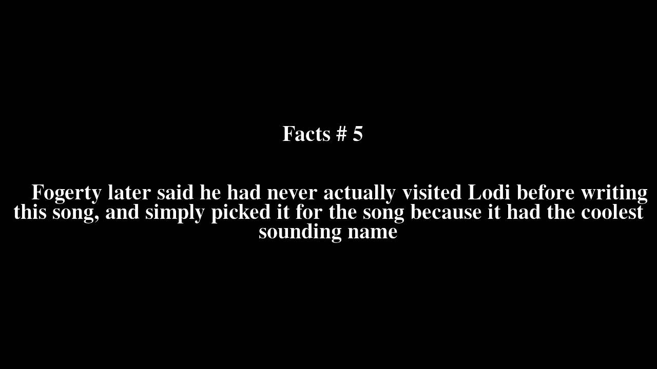 Lodi (Creedence Clearwater Revival song) Top # 7 Facts - YouTube