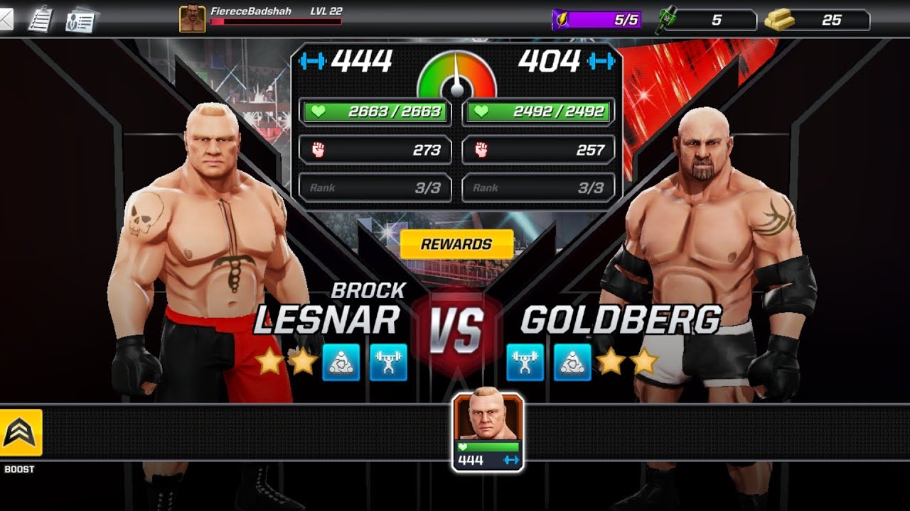 F5 by LESNAR/BROCK LESNAR VS GOLDBERG/NECK TO NECK FIGHT 💥🤯/MAYHEM/WWE ...