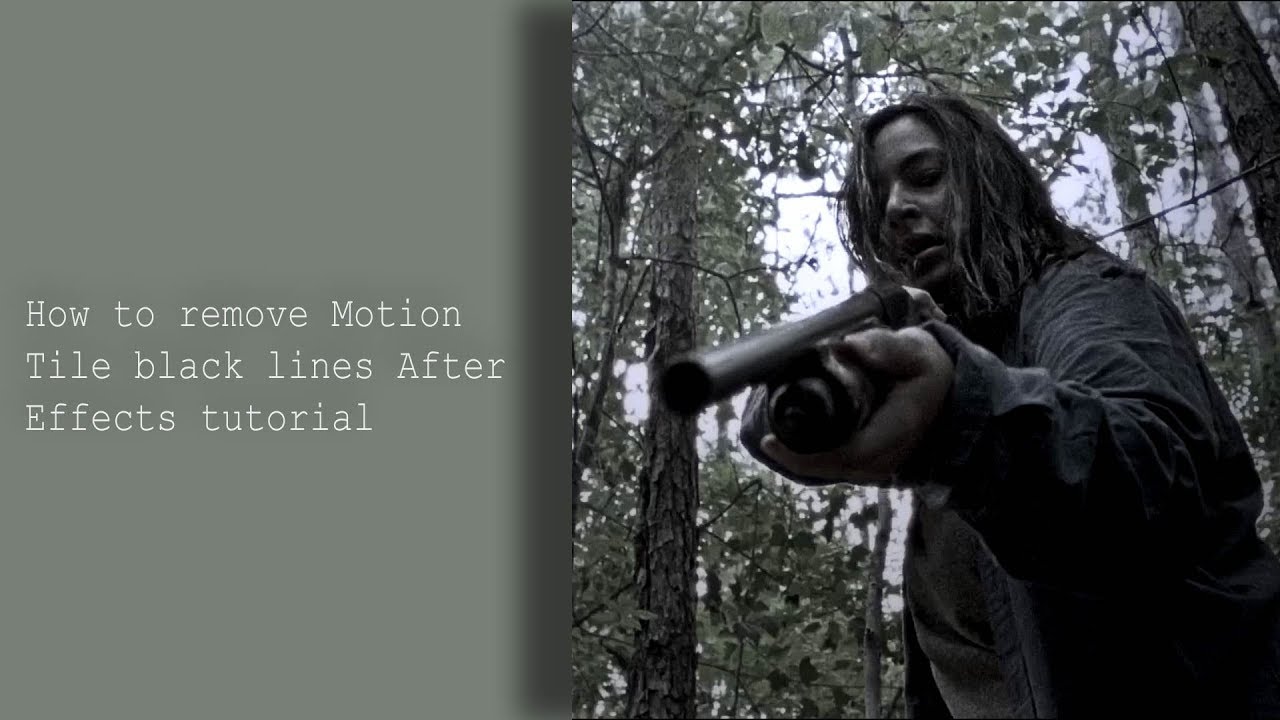 After Effects: How to remove Motion Tile black lines - YouTube