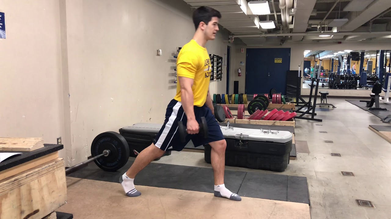 Split squat pause jump - YouTube