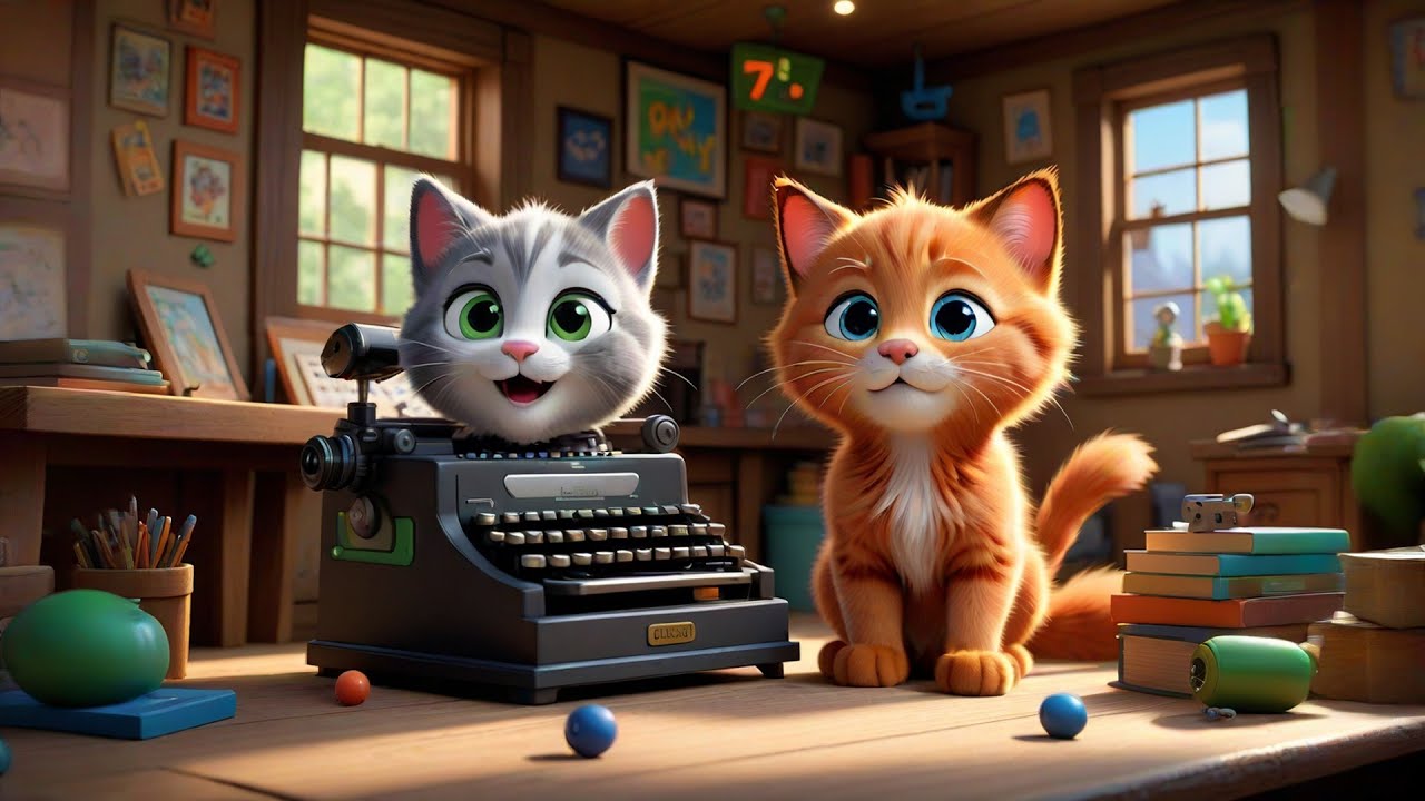 Two Clever Kittens Spell Their Name | Spelling Song for Kids | Alphabet ...