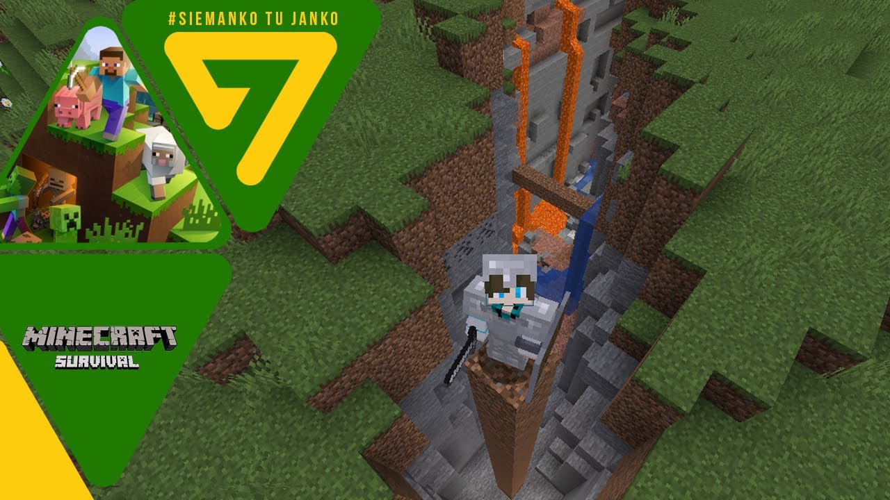 Minecraft Survival - Poszukiwanie rud i żelazna zbroja. - YouTube