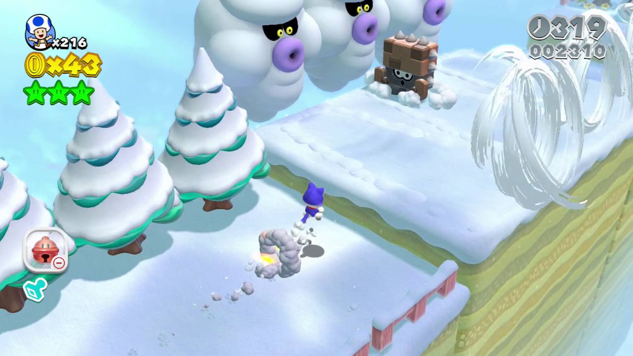 Super Mario 3D World: World 6-5 - Ty-Foo Flurries (Toad) - YouTube