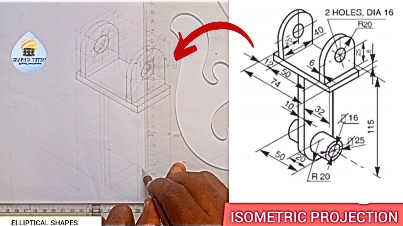 SWING BRACKET IN ISOMETRIC PROJECTION - YouTube