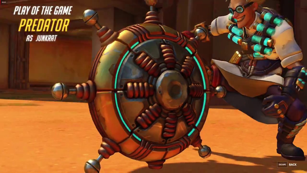 Overwatch: Junkrat On Fire! (Play of the Game) - YouTube